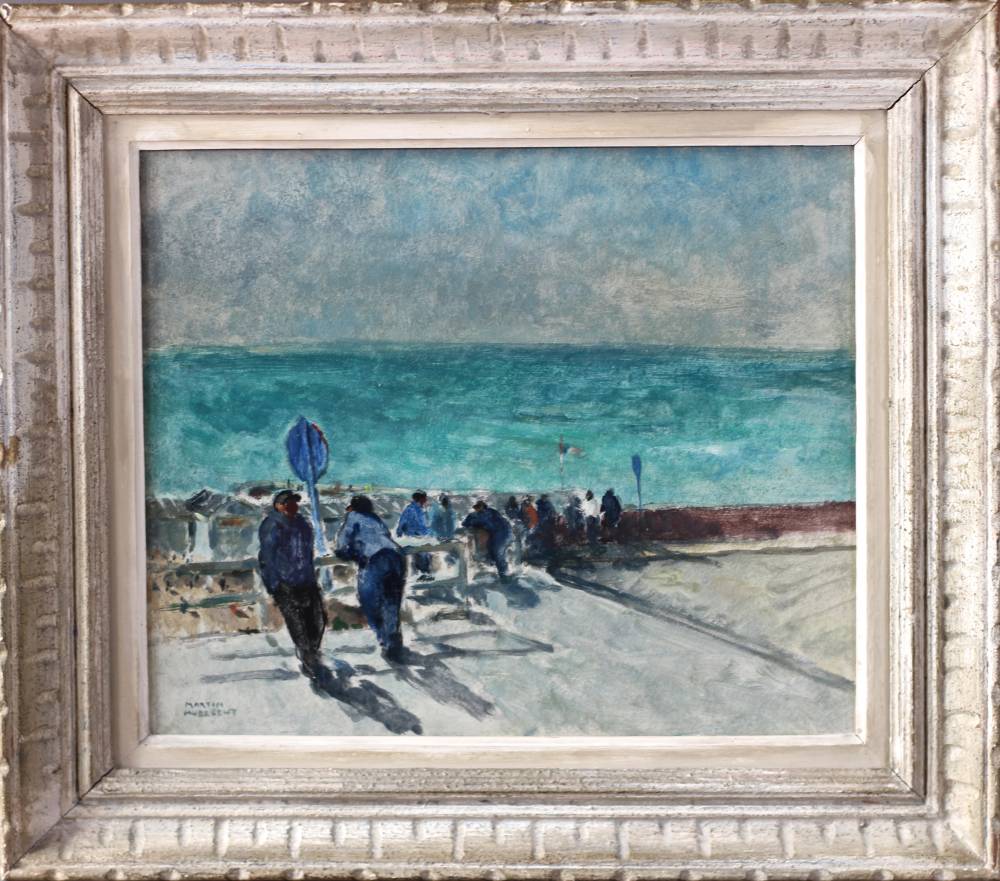 Galerie d'art Kiwior - Martin Hubrecht « Pêcheurs sur le quai (Yport)